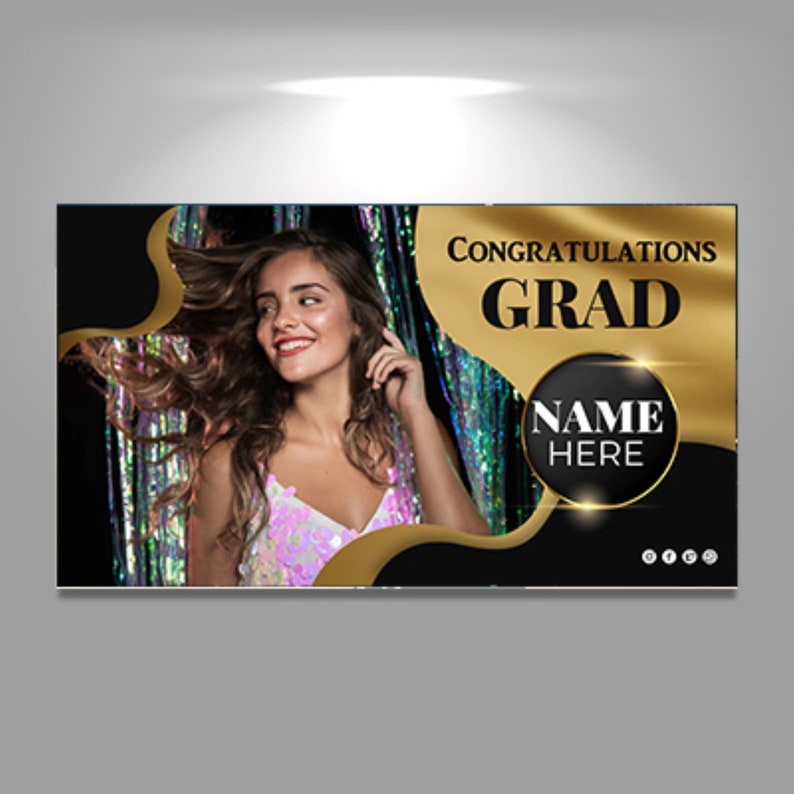 Custom Graduations Banners 3 X 6 Feet, Personalized Grad Banner, Custom ...