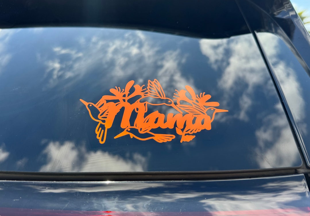 Tropical Mama Hummingbirds/honeysuckle Vinyl Decal Bumper/window ...