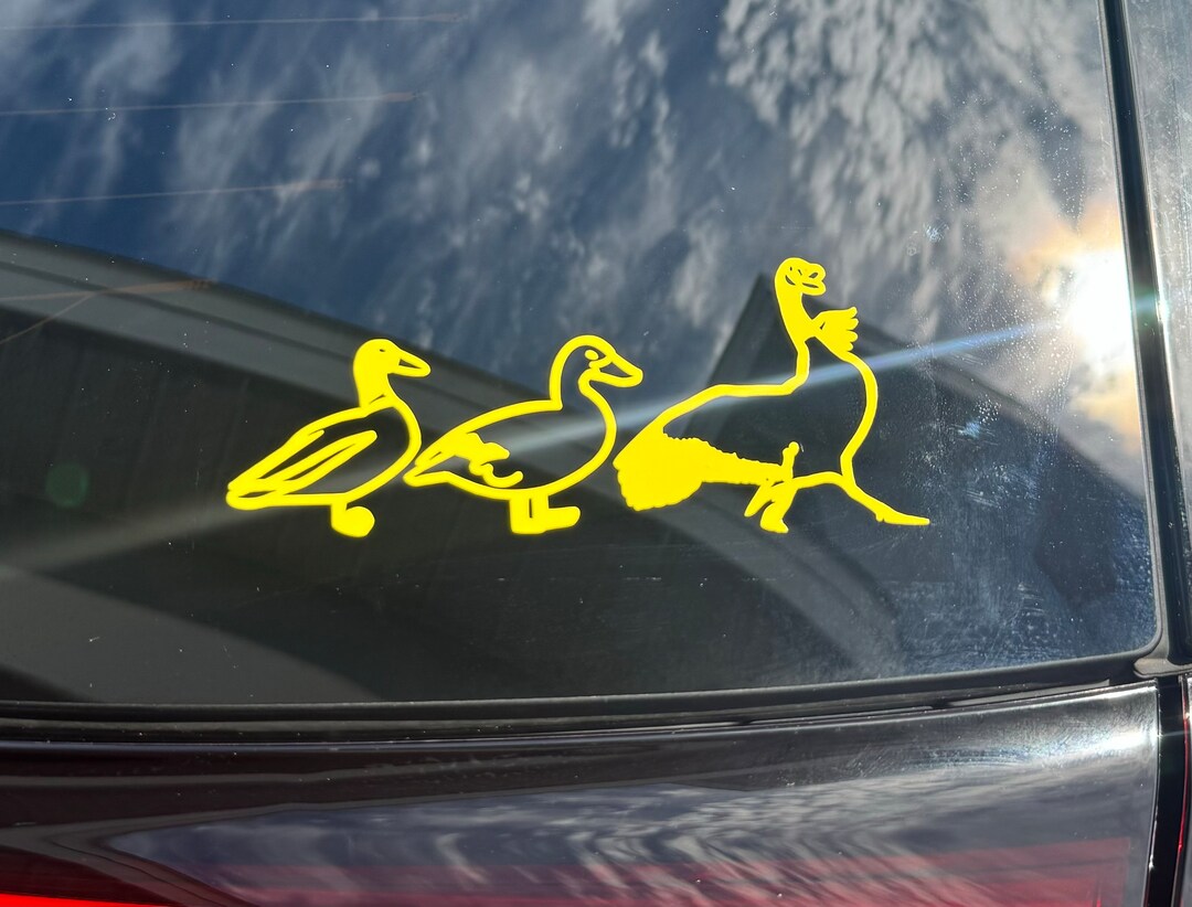 Duck Duck Goose Vinyl Car Decal/bumper Sticker for Car, Truck, Van or ...