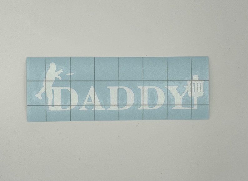 Disc Golf Daddy Vinyl Decal Bumper/window Sticker for Truck, Car or ...