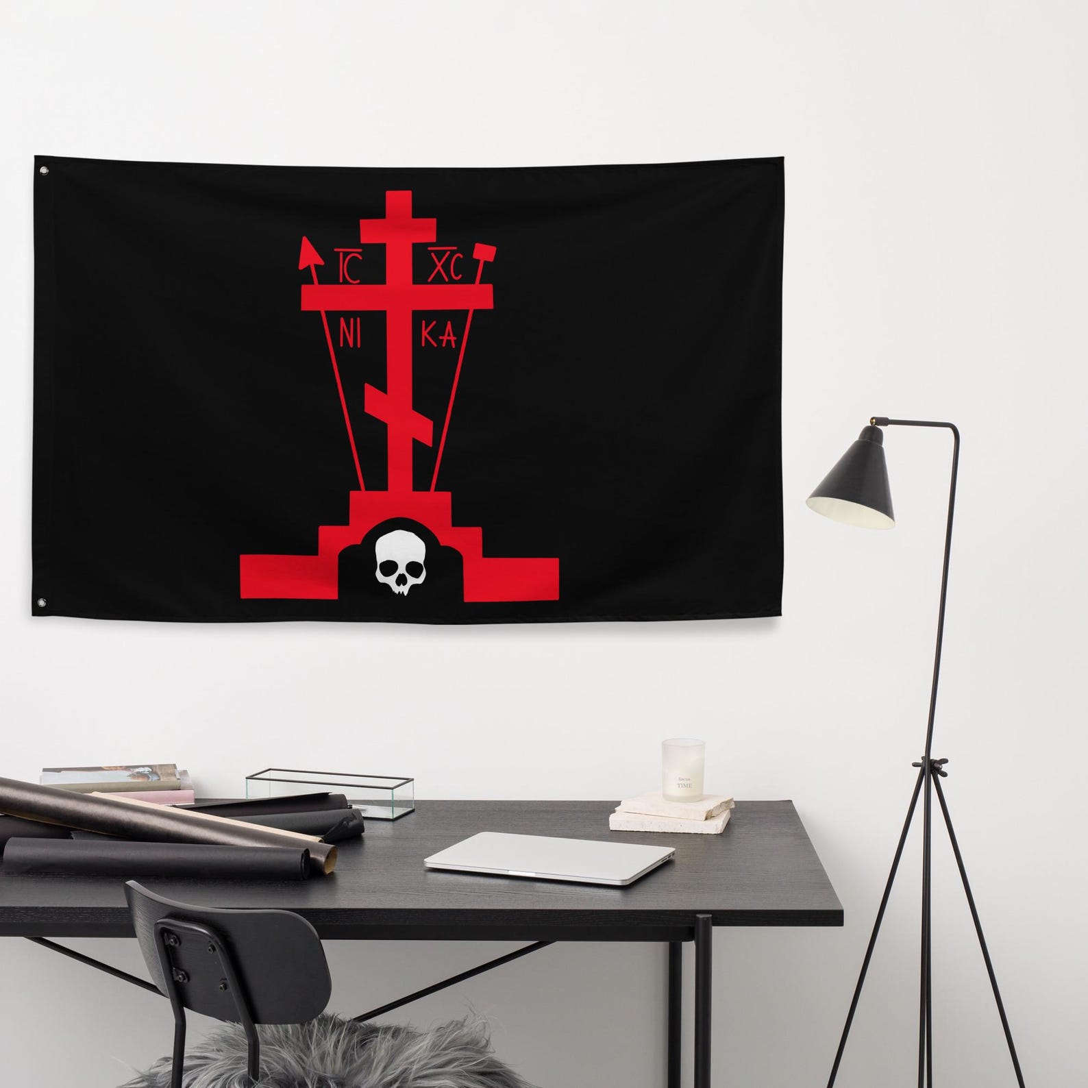 Golgotha Cross Flag | Eastern Orthodox Cross - Etsy