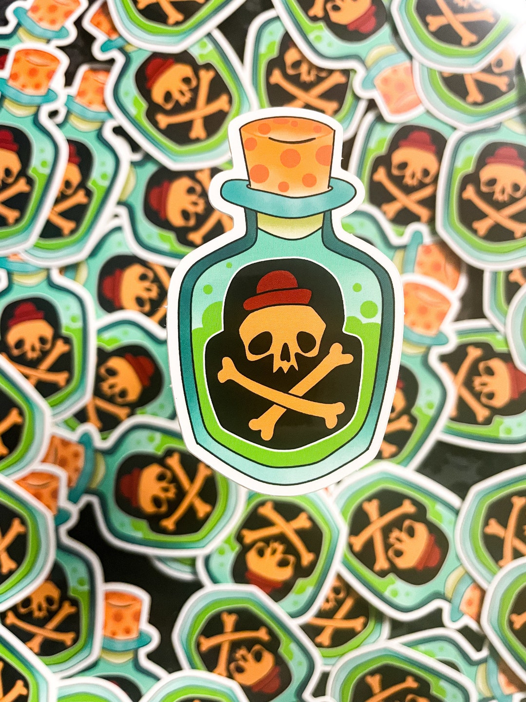 Pirates Poison Sticker | Pirate | Water Bottle Sticker | Skateboard ...