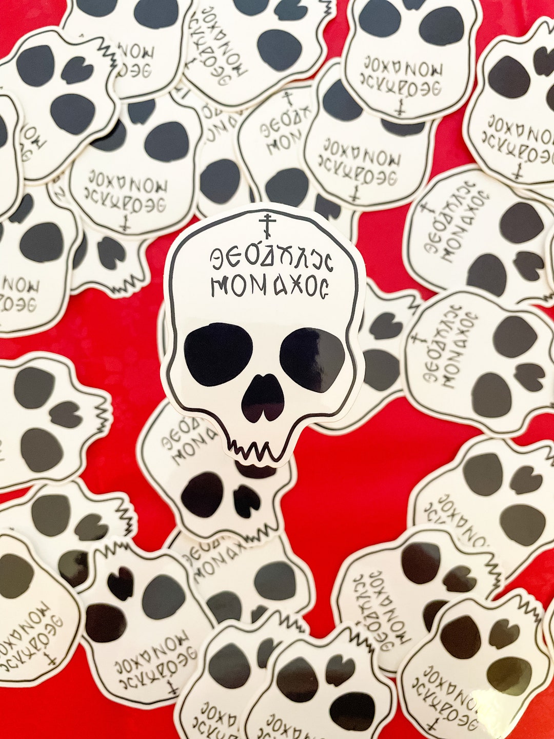 Orthodox Skull Sticker Christian Monastery - Etsy