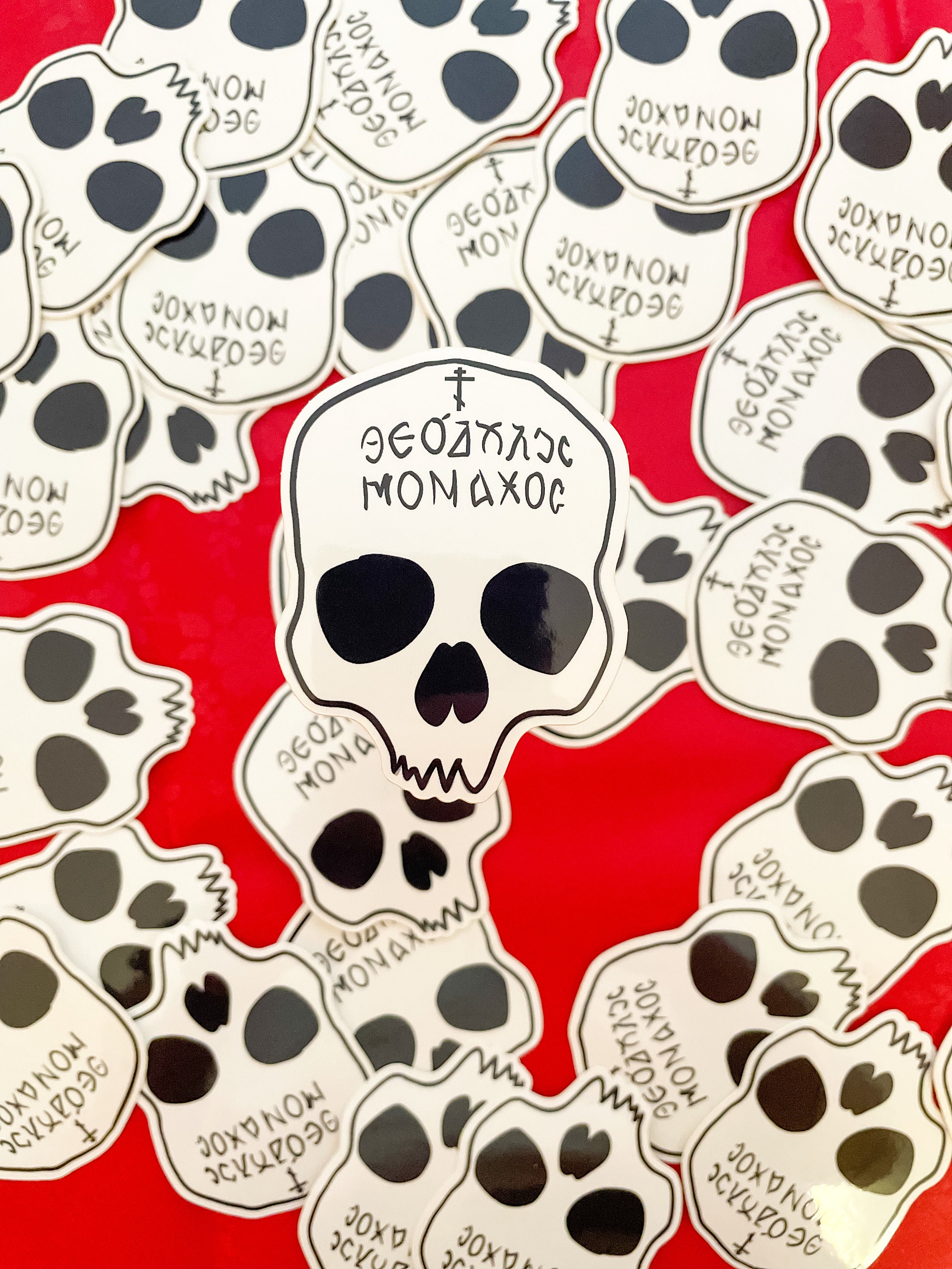 Orthodox Skull Sticker Christian Monastery - Etsy