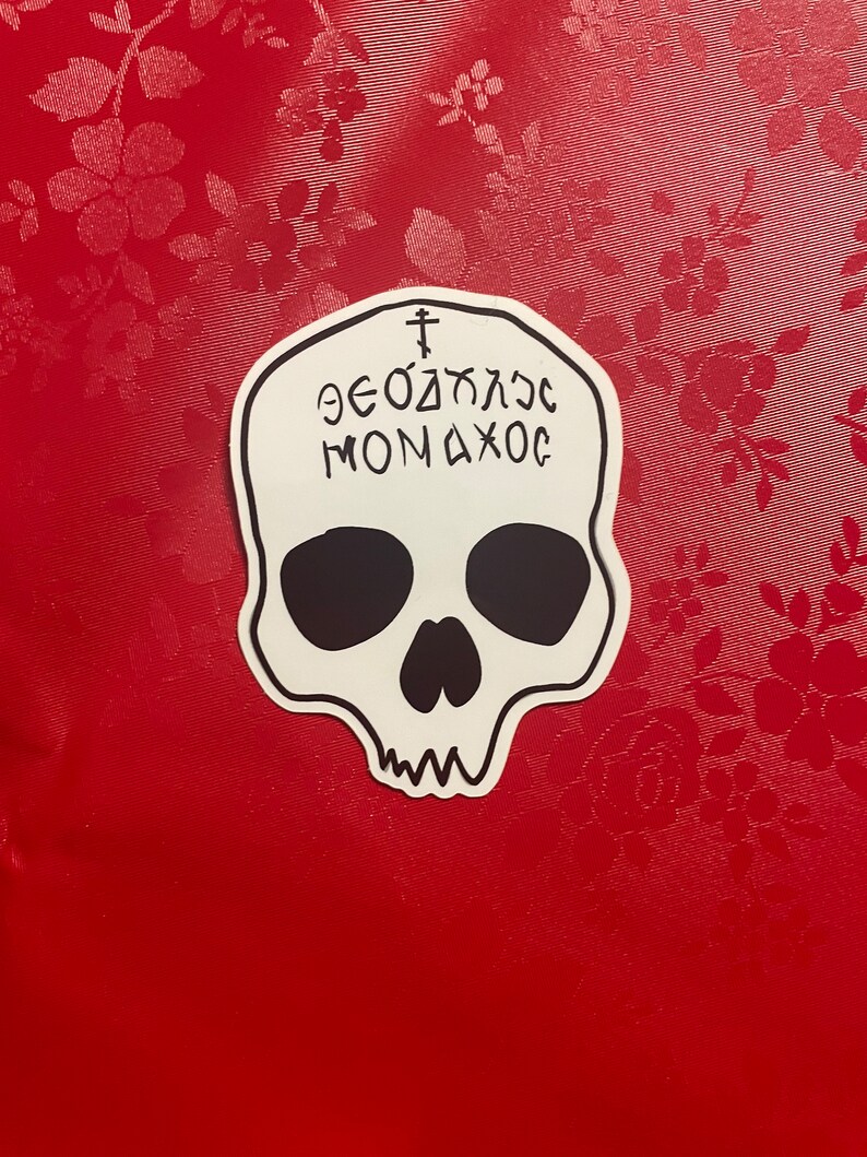 Orthodox Skull Sticker Christian Monastery - Etsy
