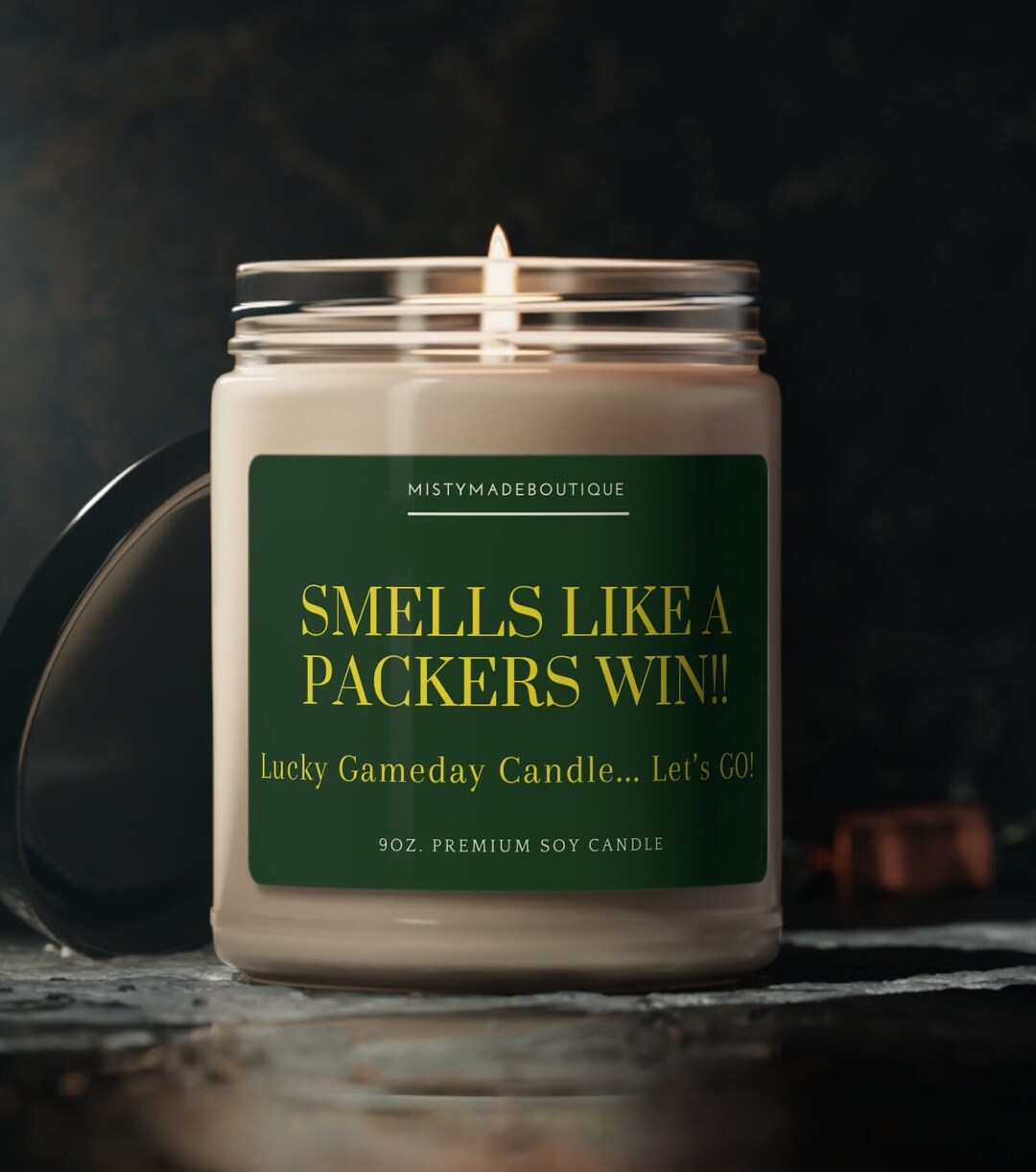 Green Bay Packers Win Candle, Unique Gift Idea Football Candle NFL Fan ...