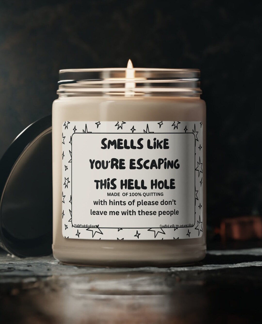 Escape Hell Hole Candle, Gifted Candle, Colleague Farewell Gift ...