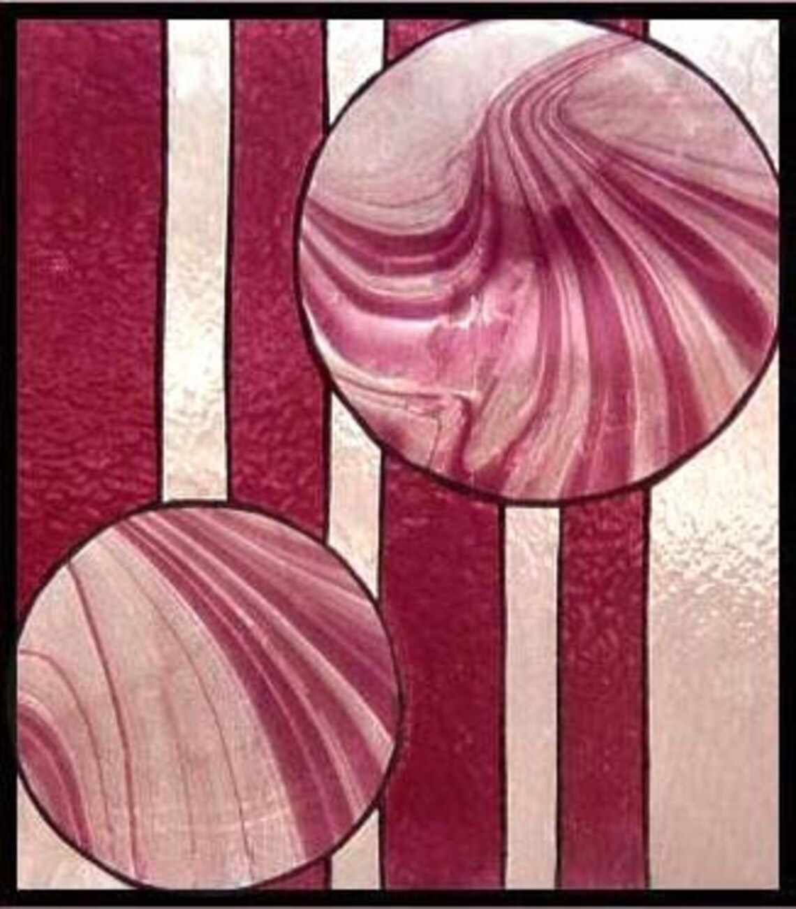 Purple Swirl Stained Glass Panel - Etsy