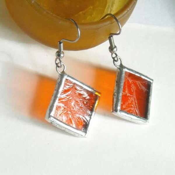 Stained Glass Earrings - Etsy
