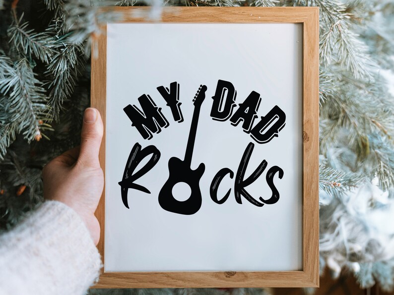 My Dad Rocks Svg, Dad Svg, Father's Day Svg, Father Svg, Best Dad Svg ...