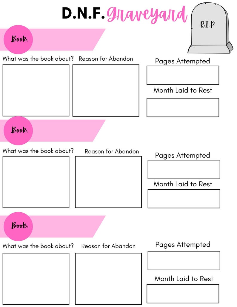 DNF Graveyard Printable - Etsy