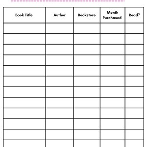 Pink Book Journal Template Pack - Etsy