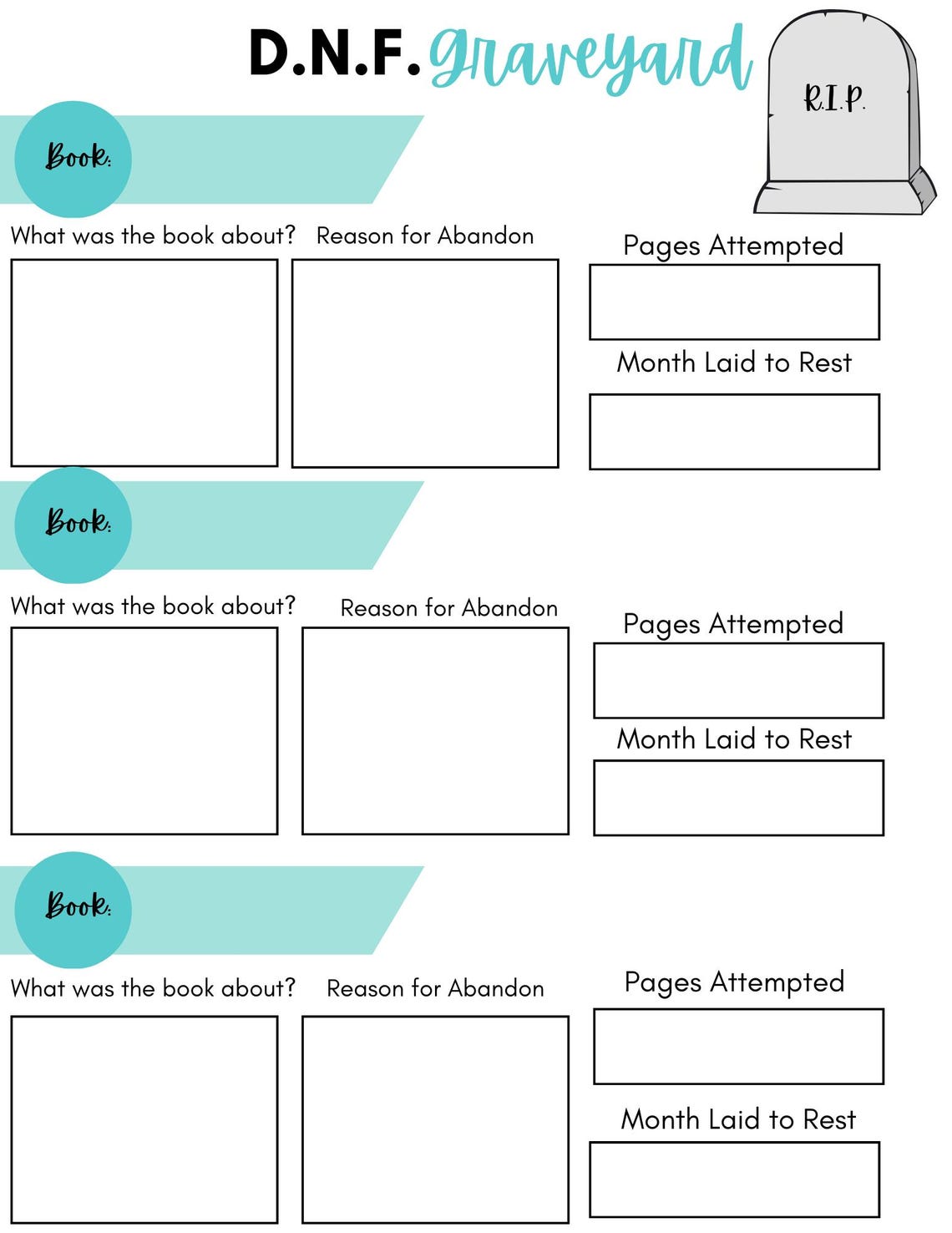 DNF Graveyard Printable - Etsy