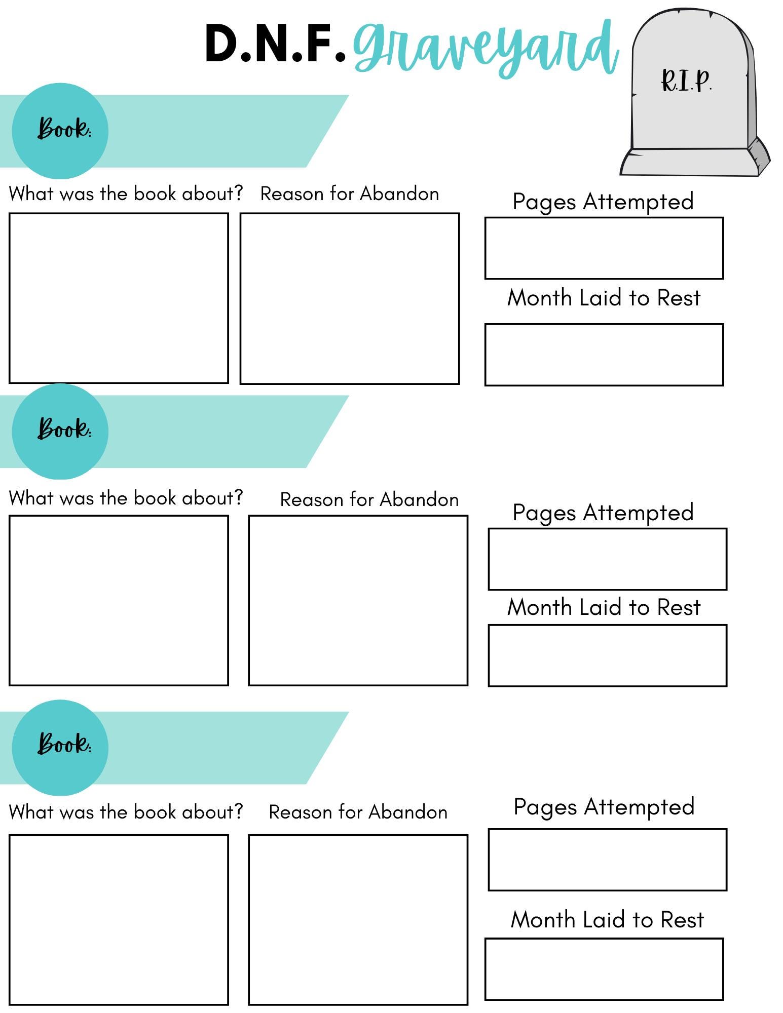DNF Graveyard Printable - Etsy