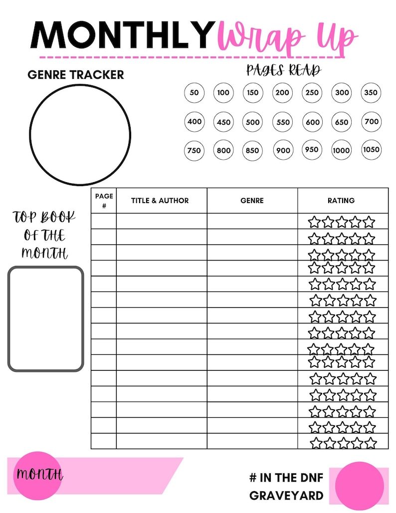Pink Book Journal Template Pack - Etsy