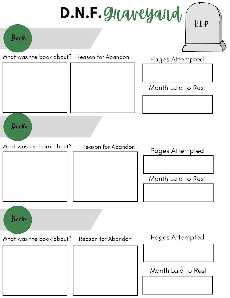 DNF Graveyard Printable - Etsy
