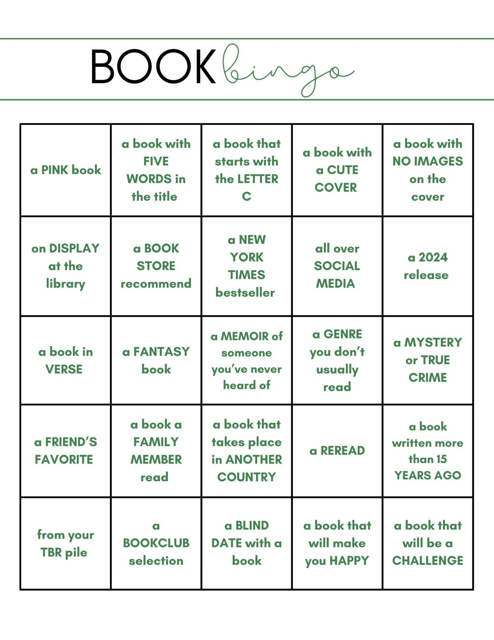 Book Journal Template Pack-green Style - Etsy