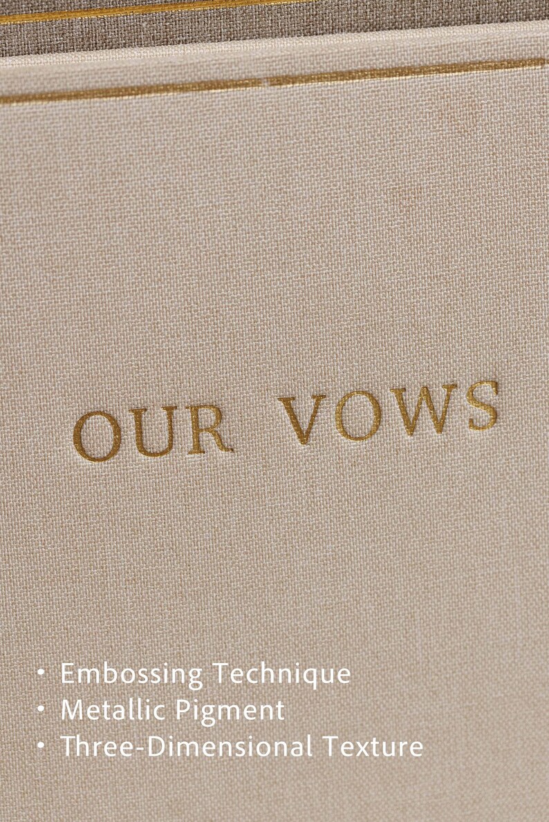 Custom Linen Vow Book Set, Wedding Vow Booklets, 2 Vow Books, Luxury ...