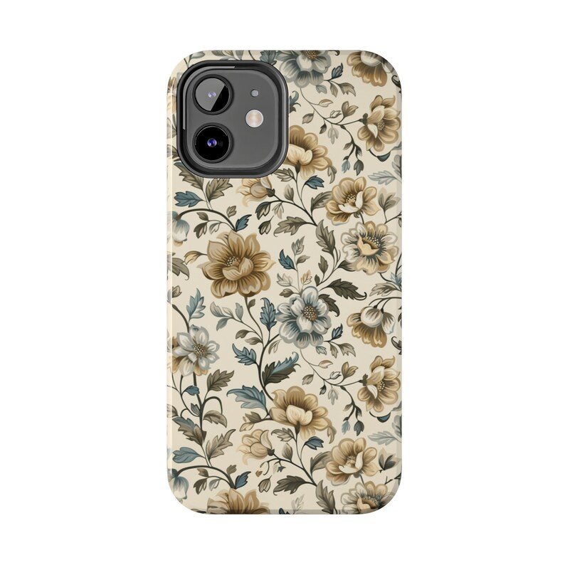 Floral Phone Case Brown Aesthetic Flower Lover Gift Ideas Flower Phone ...