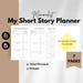 Printable Short Story Planner for Writers | Writing Template | Story ...