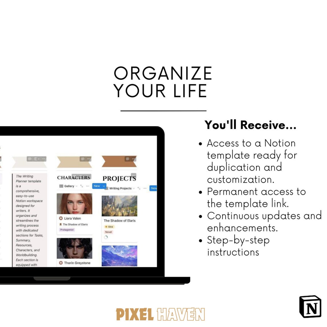 Ultimate Writing Hub Notion Template | Author's Workspace |digital ...