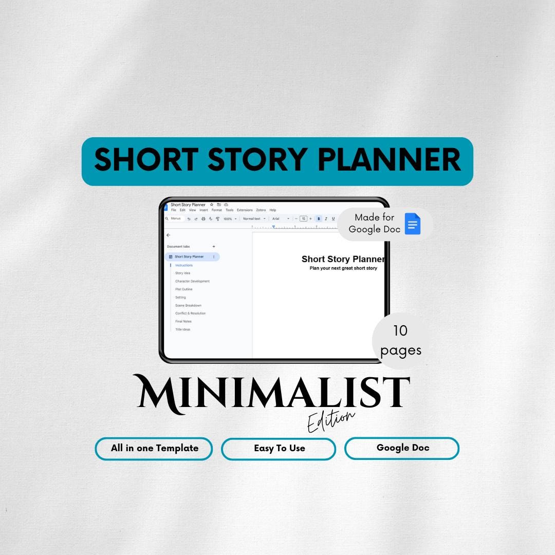 Short Story Planner for Writers | Story Planning Template | Digital ...