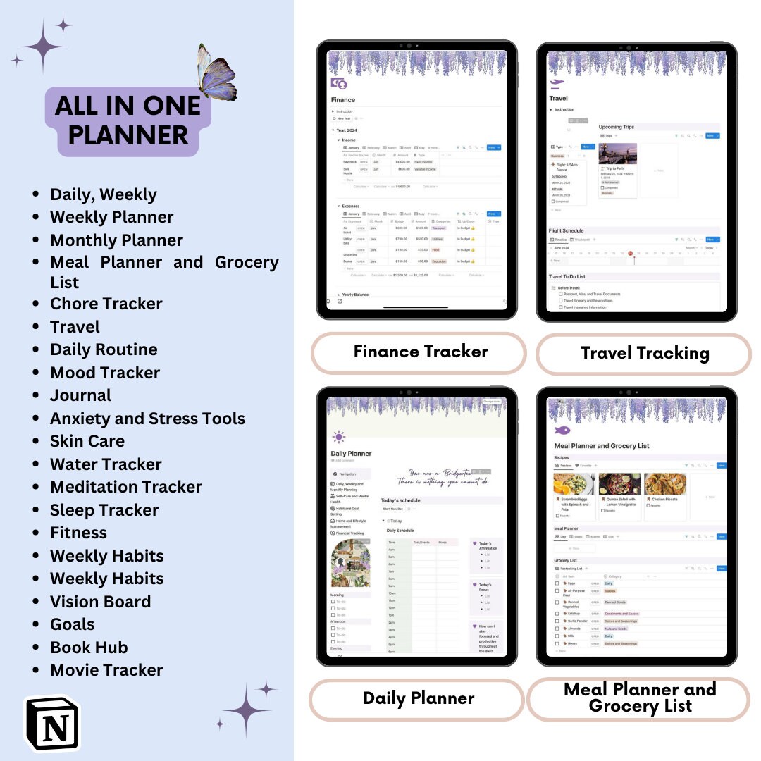 Bridgerton-themed Notion Planner Elegant Regency Era Digital Organizer ...
