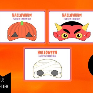 Printable Halloween DIY Paper Craft Mask | Fun Halloween Kids Activity ...