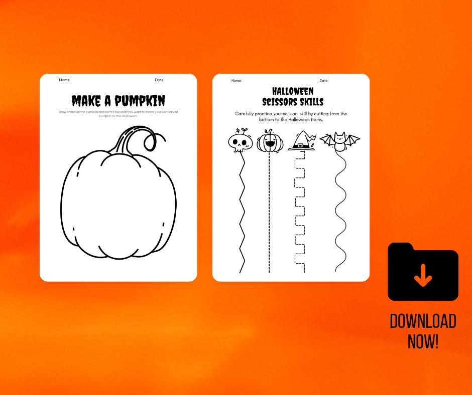 Spooky Printable Kids Activity and Coloring Book | Educational ...