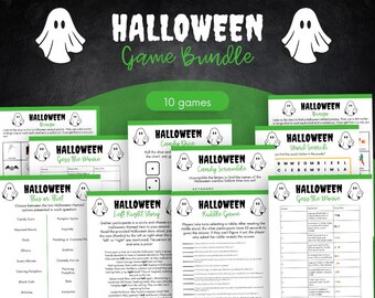 Halloween Printable 20 Game Bundle | Halloween Party Games | Games for ...