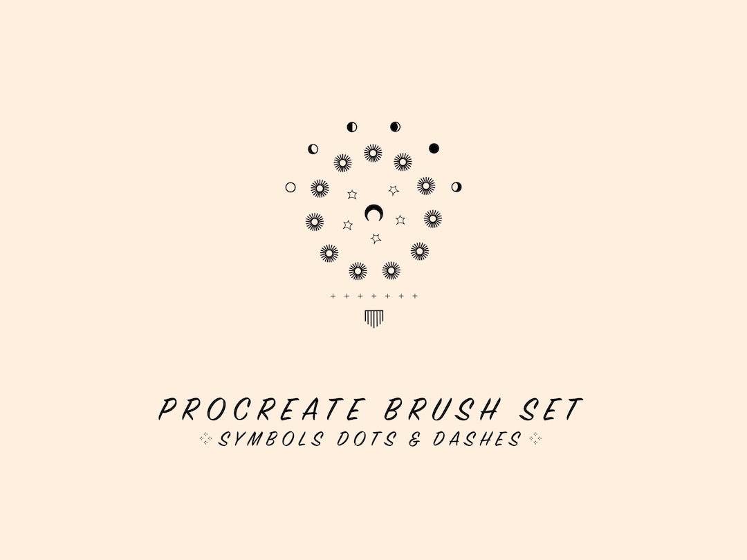 Procreate Brush Set - Symbols, Dots, & Dashes // Southwestern Jewelry ...