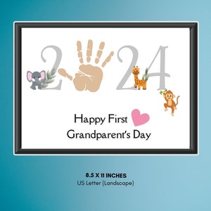 First Grandparent's Day Hand Print Art, Grandparent Day Activity for ...