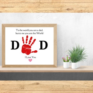 Fathers Day Handprint Art, Fathers Day Activity, Fathers Day Craft ...