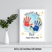 Father's Day Handprint Art: Kid's Craft Activity (PDF) - Etsy