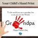 Fathers Day Handprint Art for Grandpa, Fathers Day Activity, Fathers ...