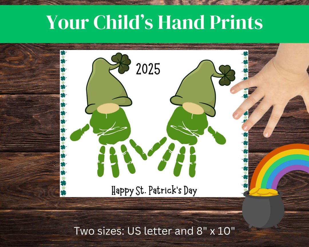 St. Patrick's Day Handprint Art, Classroom Activity, Daycare Craft ...