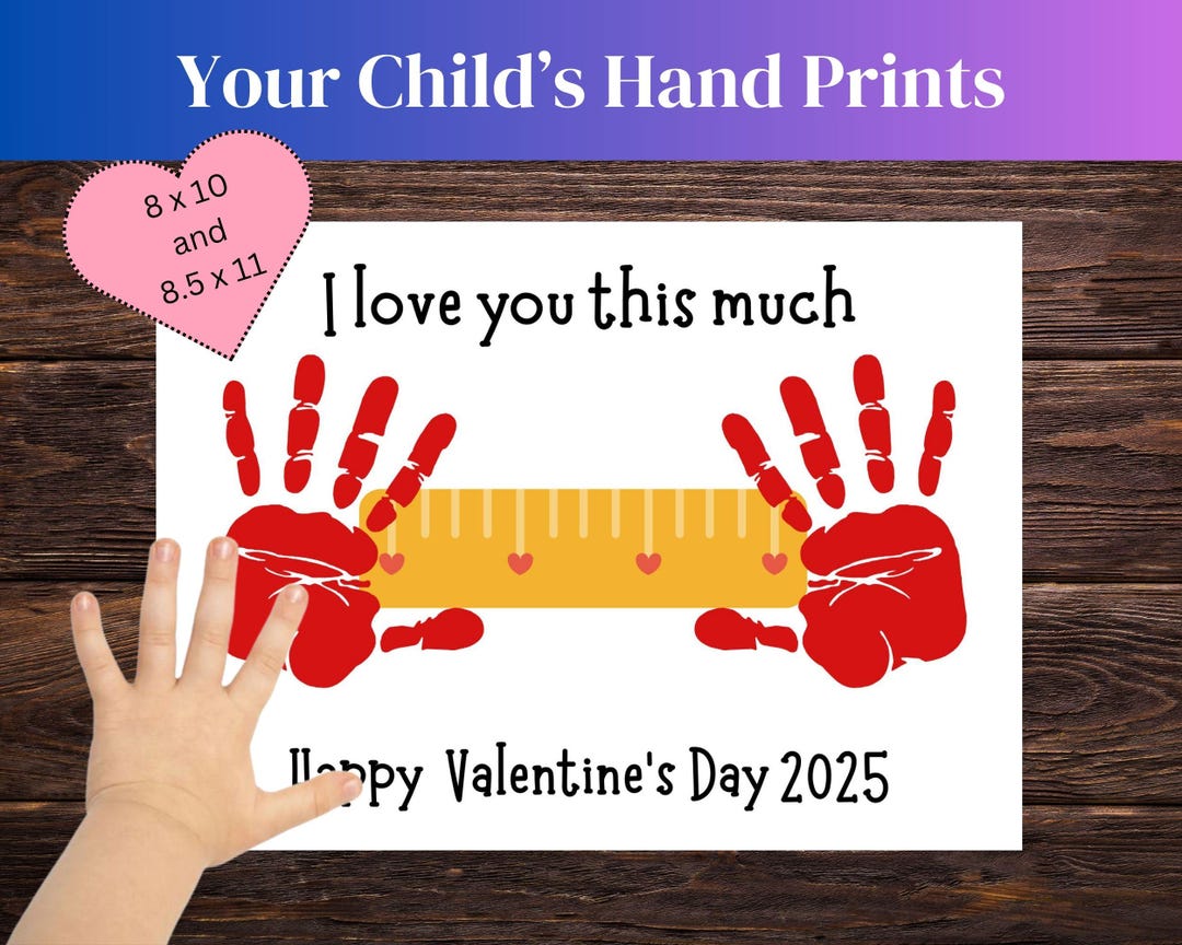 Valentine's Day Handprint Art, Classroom Activity, Family Craft, Parent ...