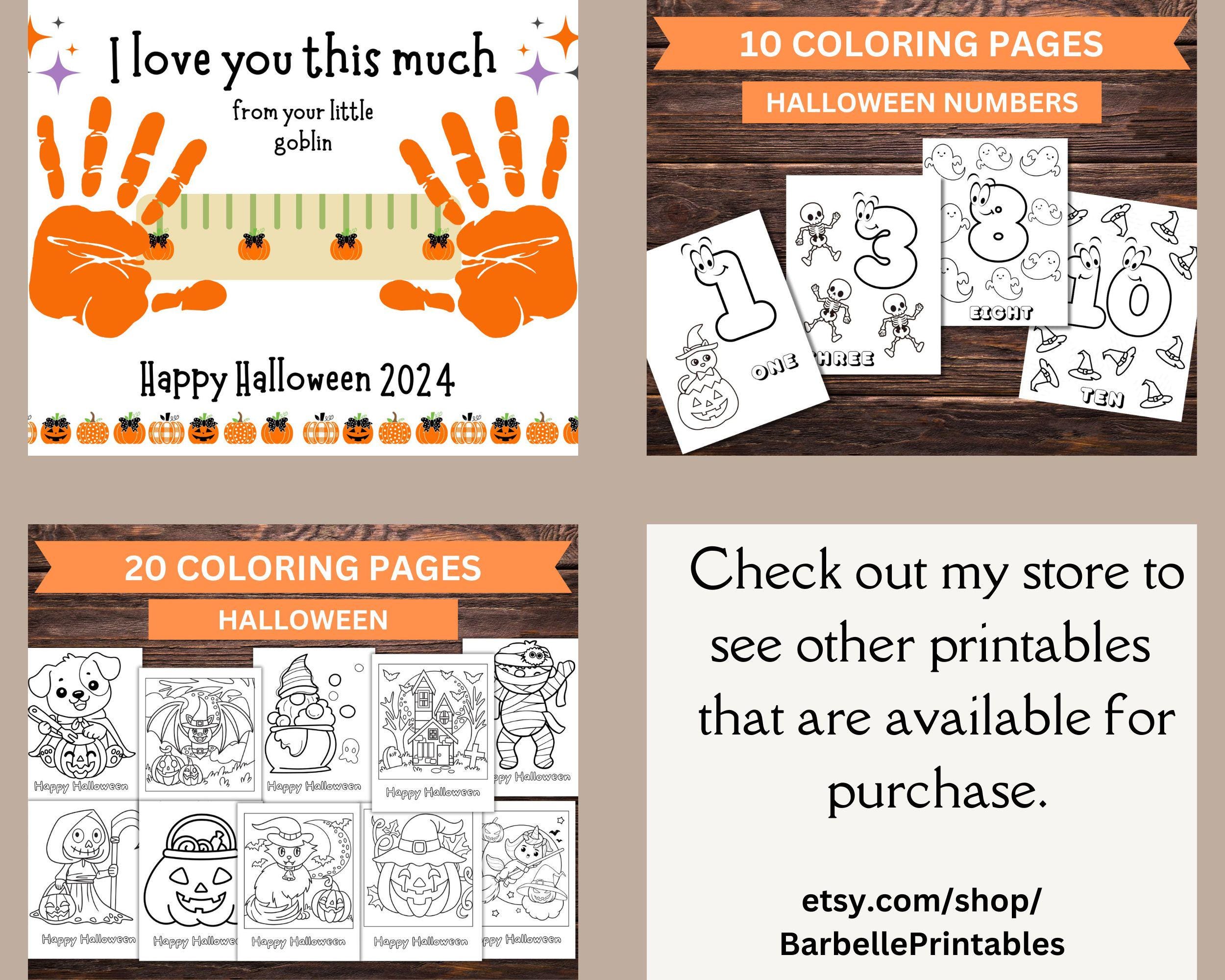 Halloween Haunted House Printable Coloring Pages for Kids, Halloween ...