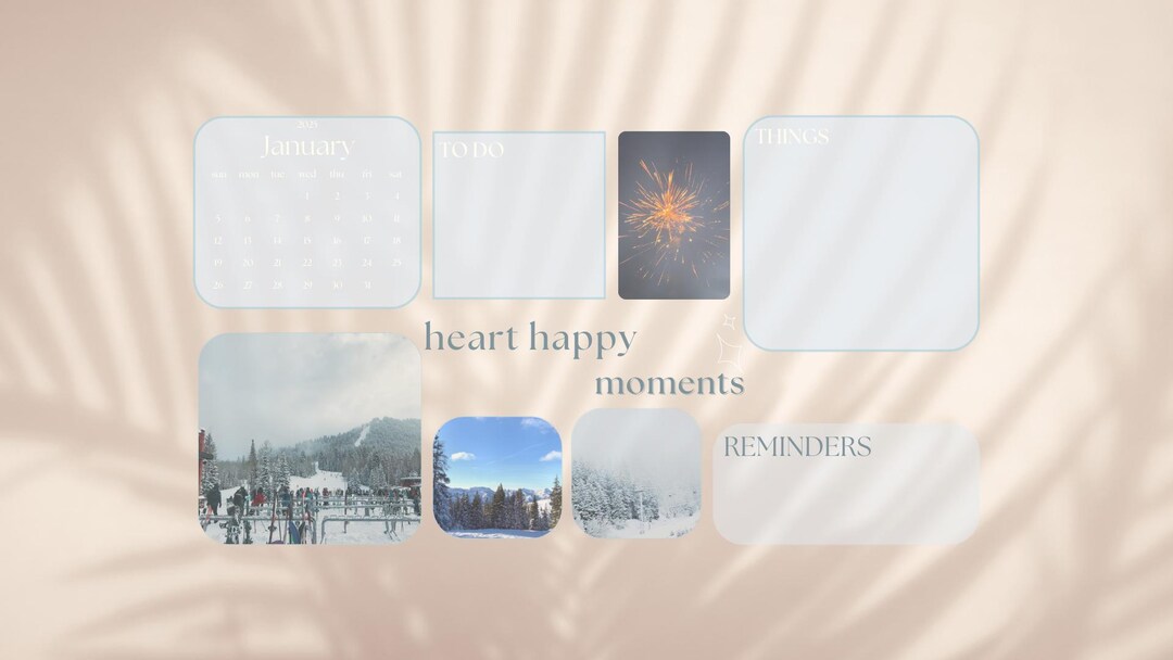 12 Digital Monthly Desktop Wallpapers - 2025 - Etsy