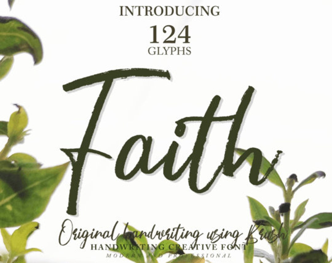 Faith Font, Handwritten Font, Wedding Font, Modern Font, Display Font ...
