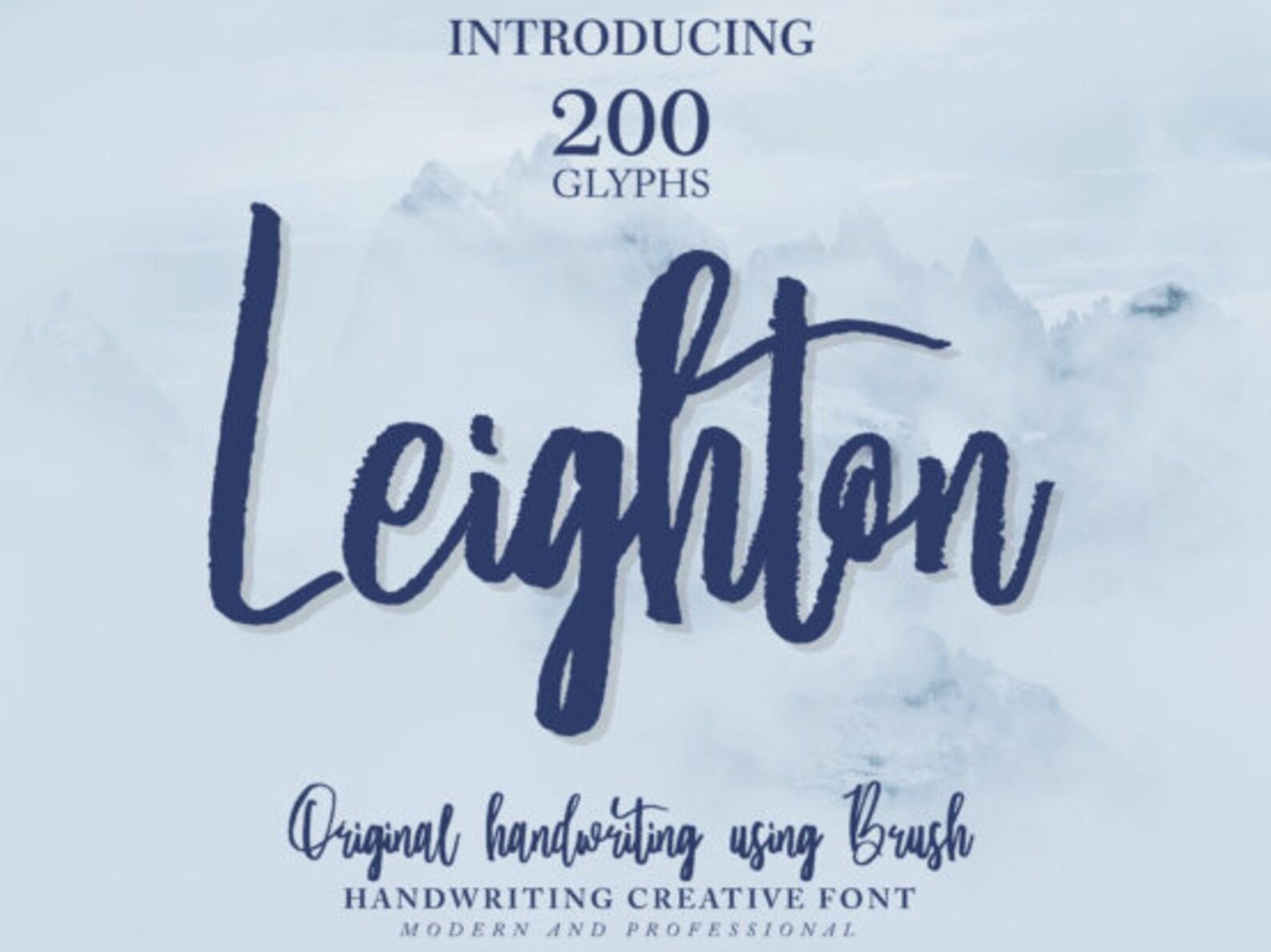 Leighton Font, Handwritten Font, Signature Font, Casual Font, Brush ...
