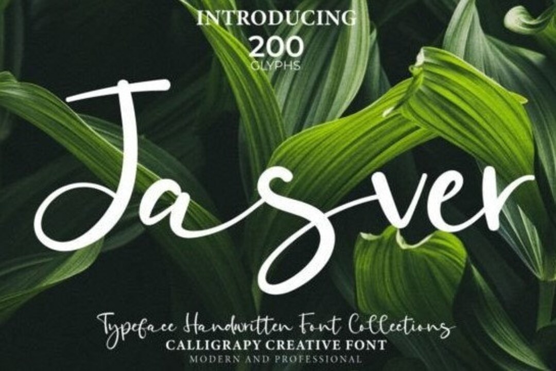 Jasver Font, Groovy Font, Branding Font, Wedding Font, Swash Font ...