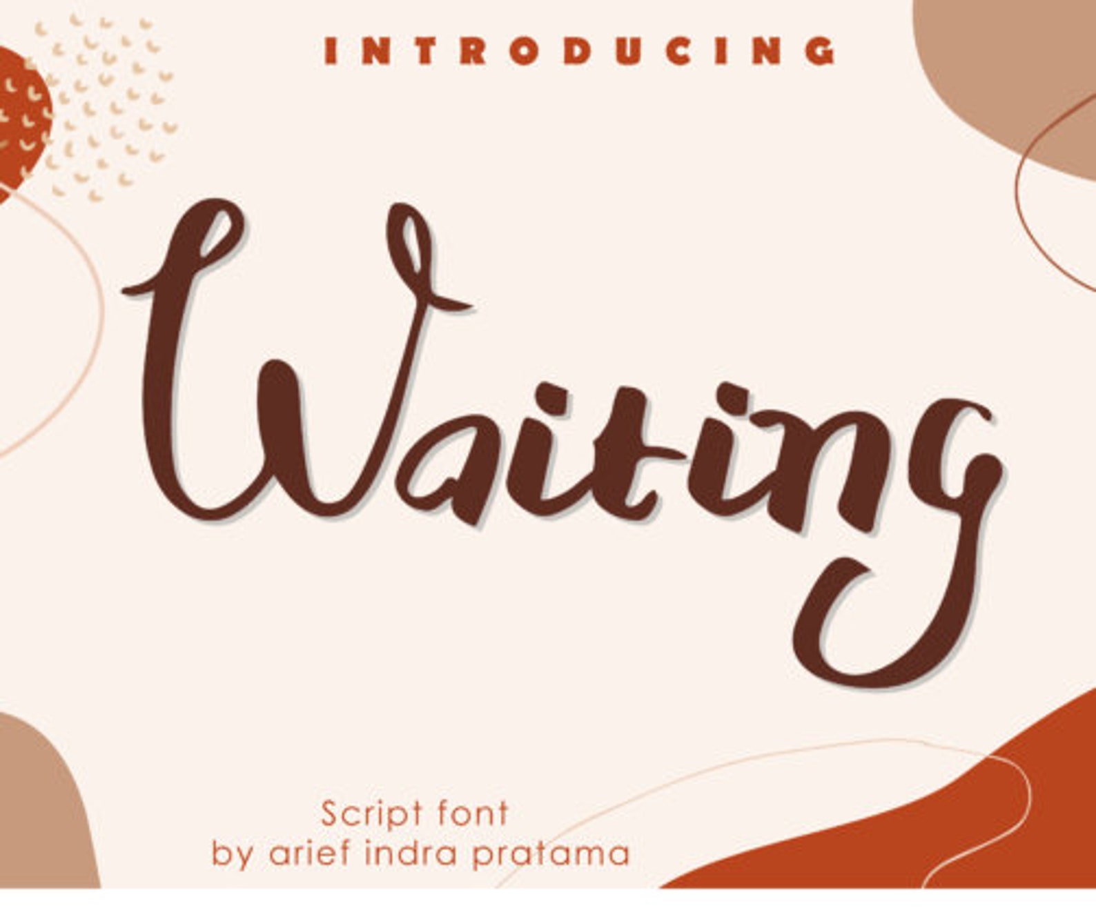 Waiting Font, Handwritten Font, Wedding Font, Modern Font, Display Font ...