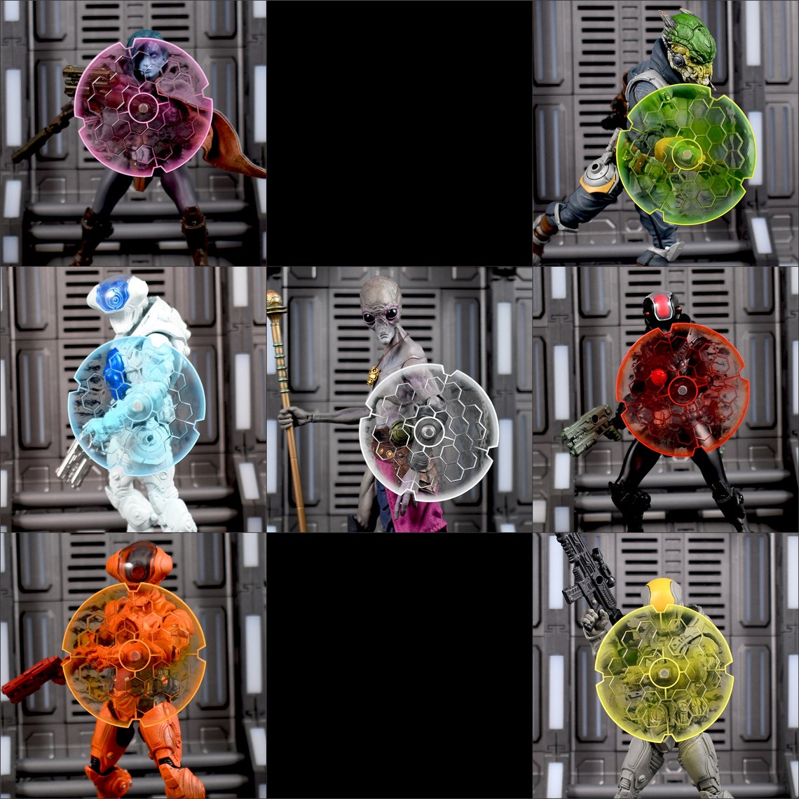 Energy Shield Accessory Compatible With Cosmic Legions Figures Style 3 ...