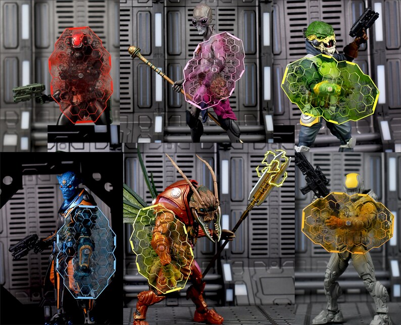 Energy Shield Accessory Compatible With Cosmic Legions Figures - Style ...