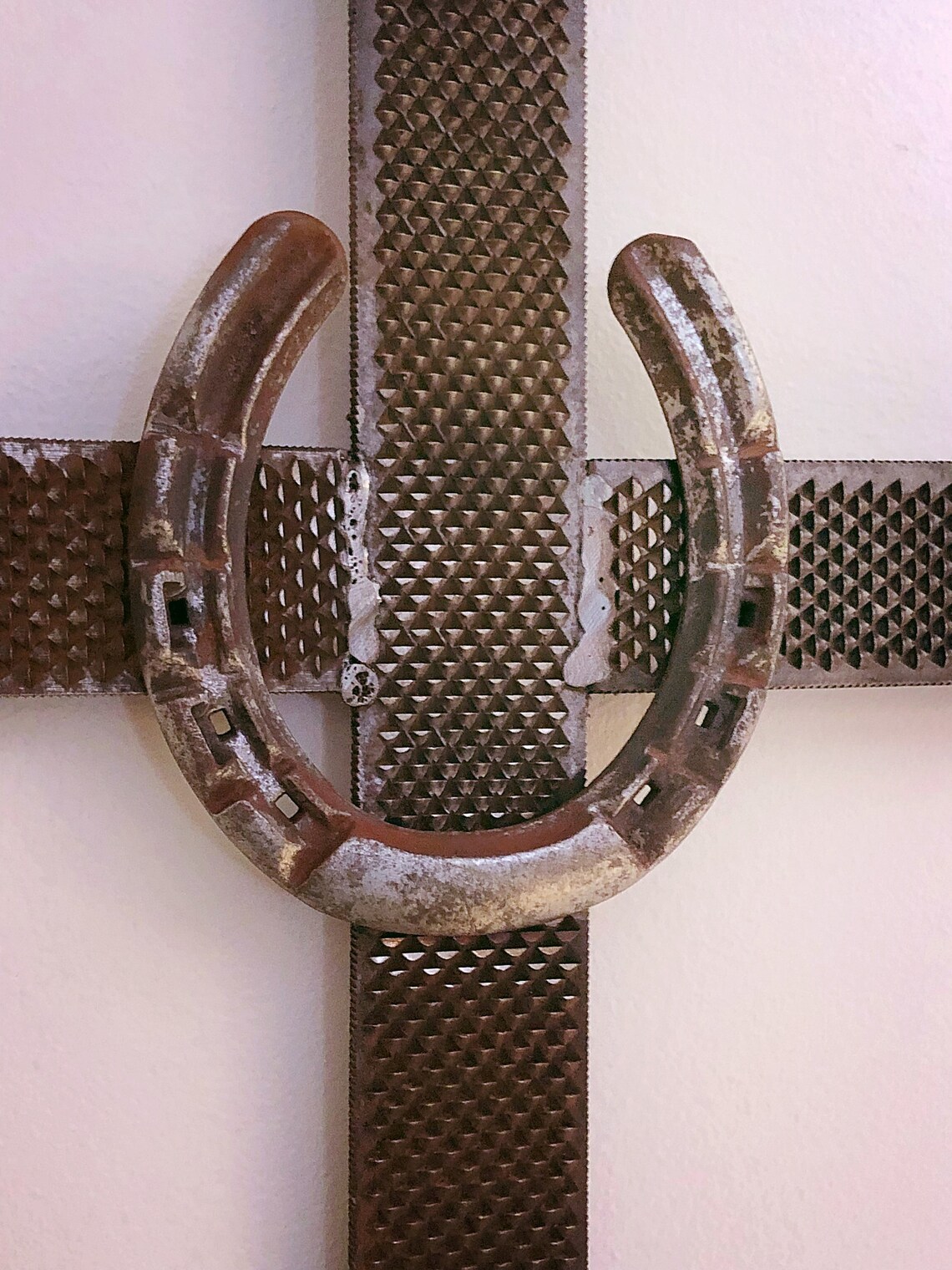 Farrier Rasp Cross - Farrier File Cross - Farrier Rasp Art - Metal Art ...