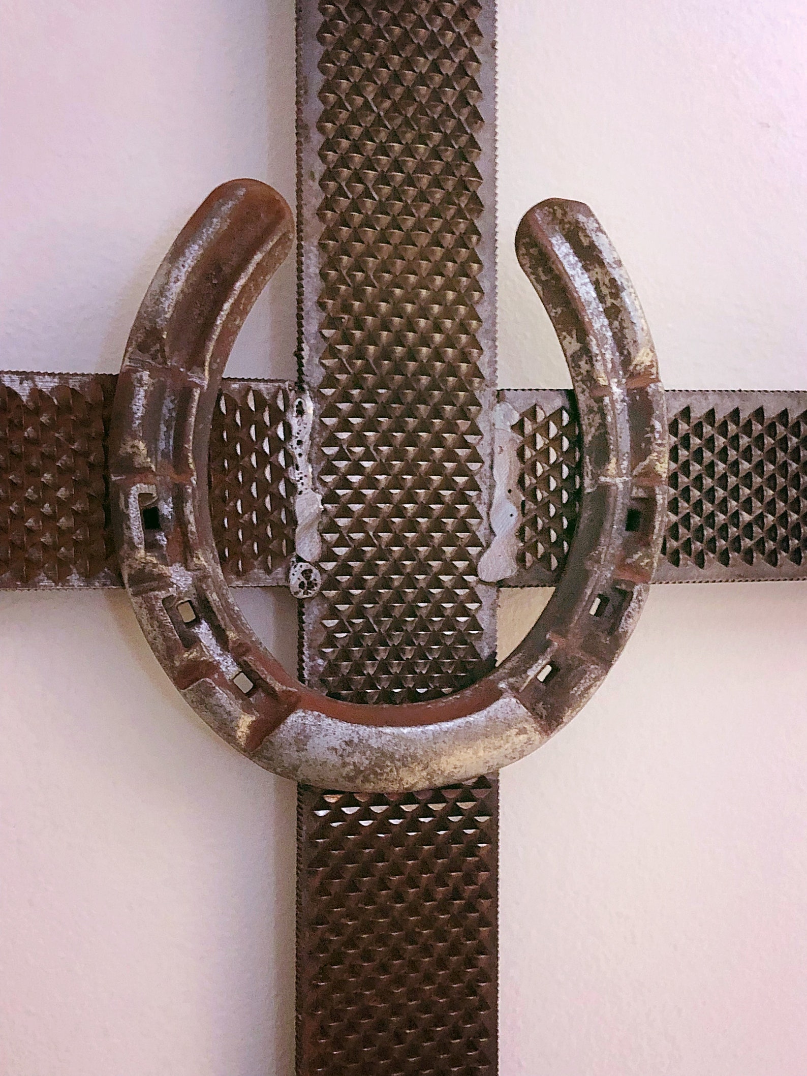 Farrier Rasp Cross - Farrier File Cross - Farrier Rasp Art - Metal Art ...