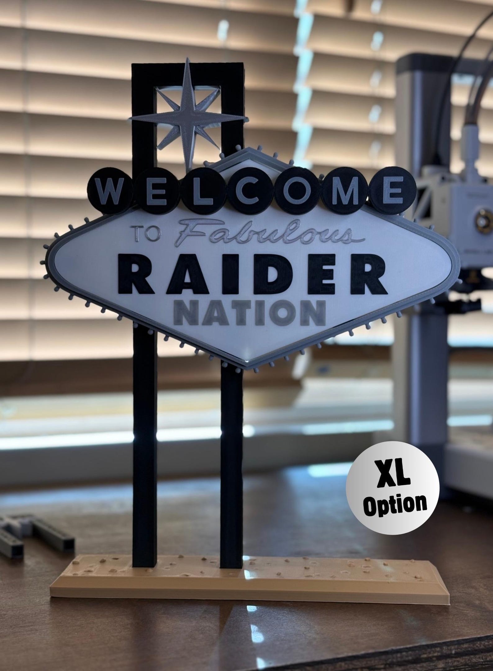 Welcome to Fabulous Raider Nation Sign 3D Printed Model - Etsy