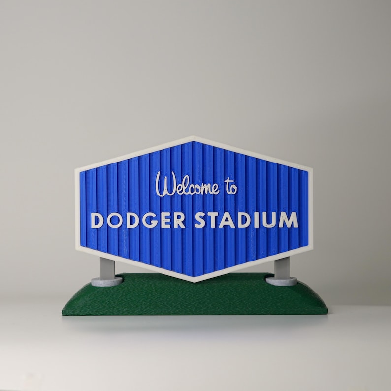 Welcome to Dodger Stadium Sign 3D Printed Model - Etsy