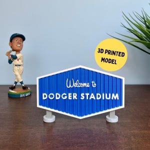 Welcome to Dodger Stadium Sign 3D Printed Model - Etsy